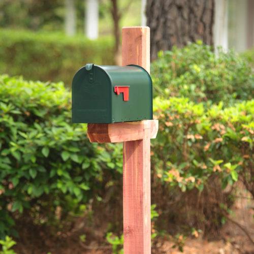 Elite Post Mount Mailbox – Green | Architectural Mailboxes