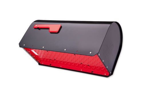 Sequoia Post Mount Mailbox – Satin Black | Architectural Mailboxes