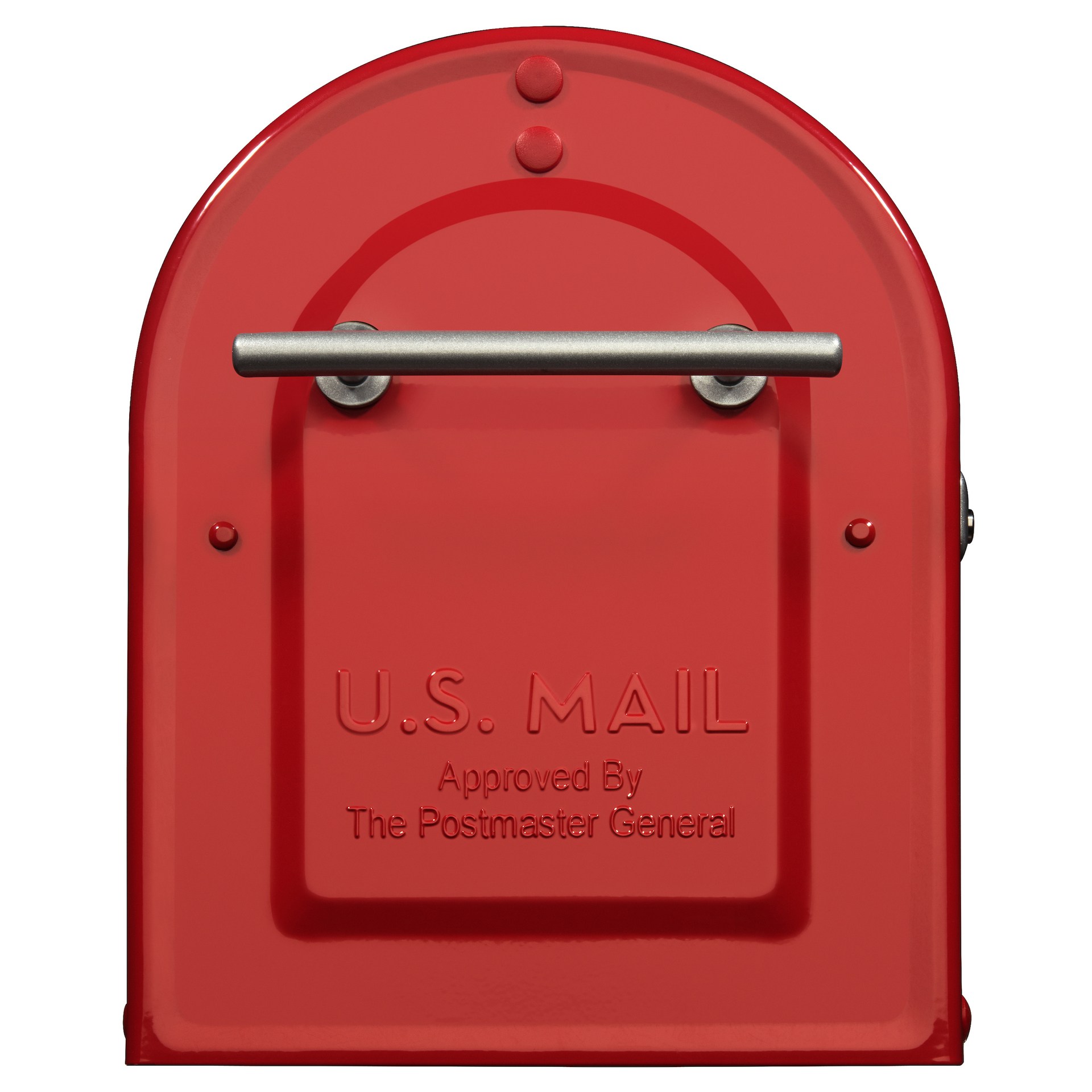 Boulder Post Mount Mailbox – Red | Architectural Mailboxes