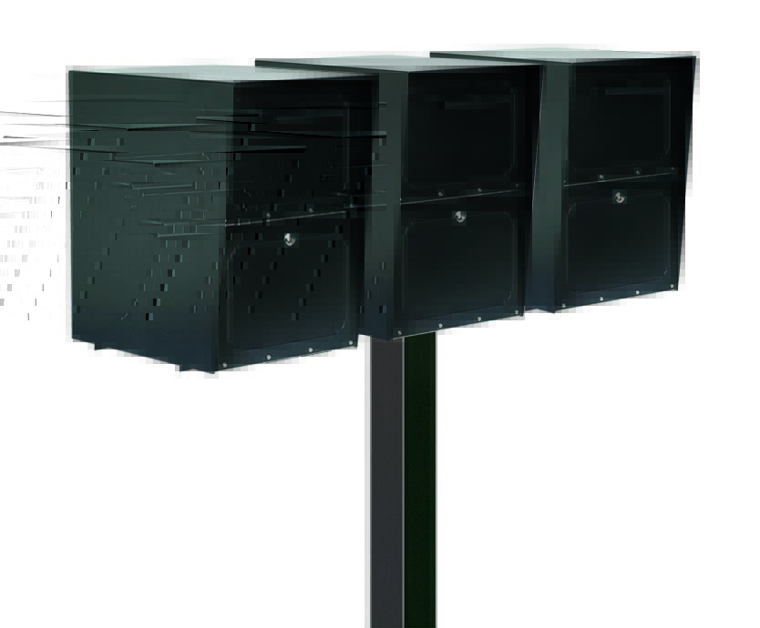 Oasis® Locking Drop Box – Satin Black | Architectural Mailboxes