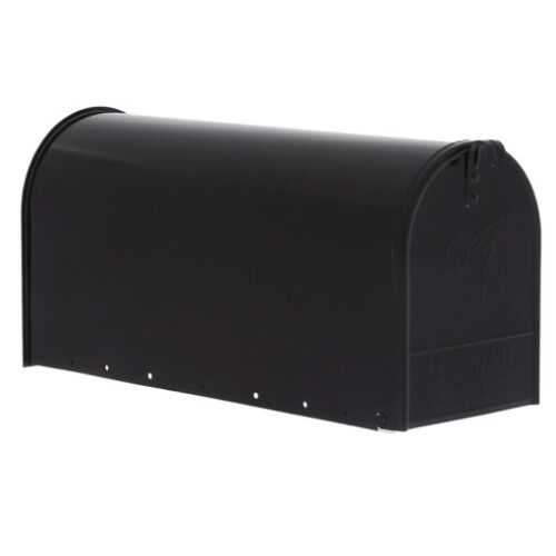 Elite Large Post Mount Mailbox – Black | Architectural Mailboxes