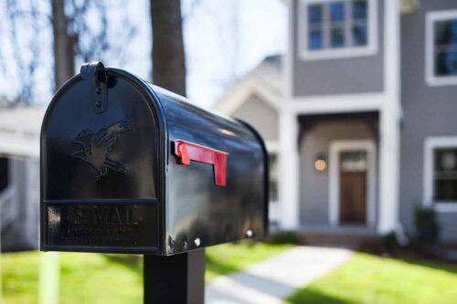Elite Large Post Mount Mailbox – Black | Architectural Mailboxes