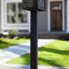 Brighton Mailbox Post – Black | Architectural Mailboxes