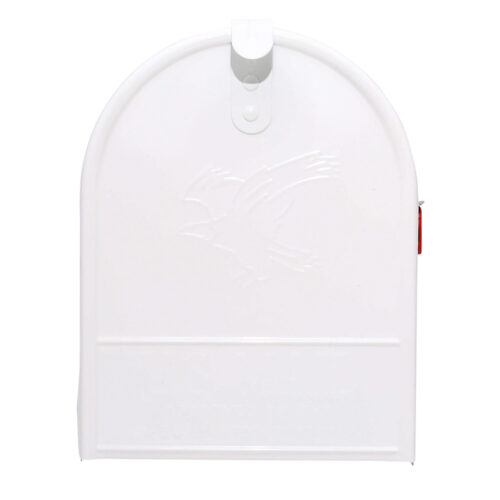 Elite Large Post Mount Mailbox – White | Architectural Mailboxes