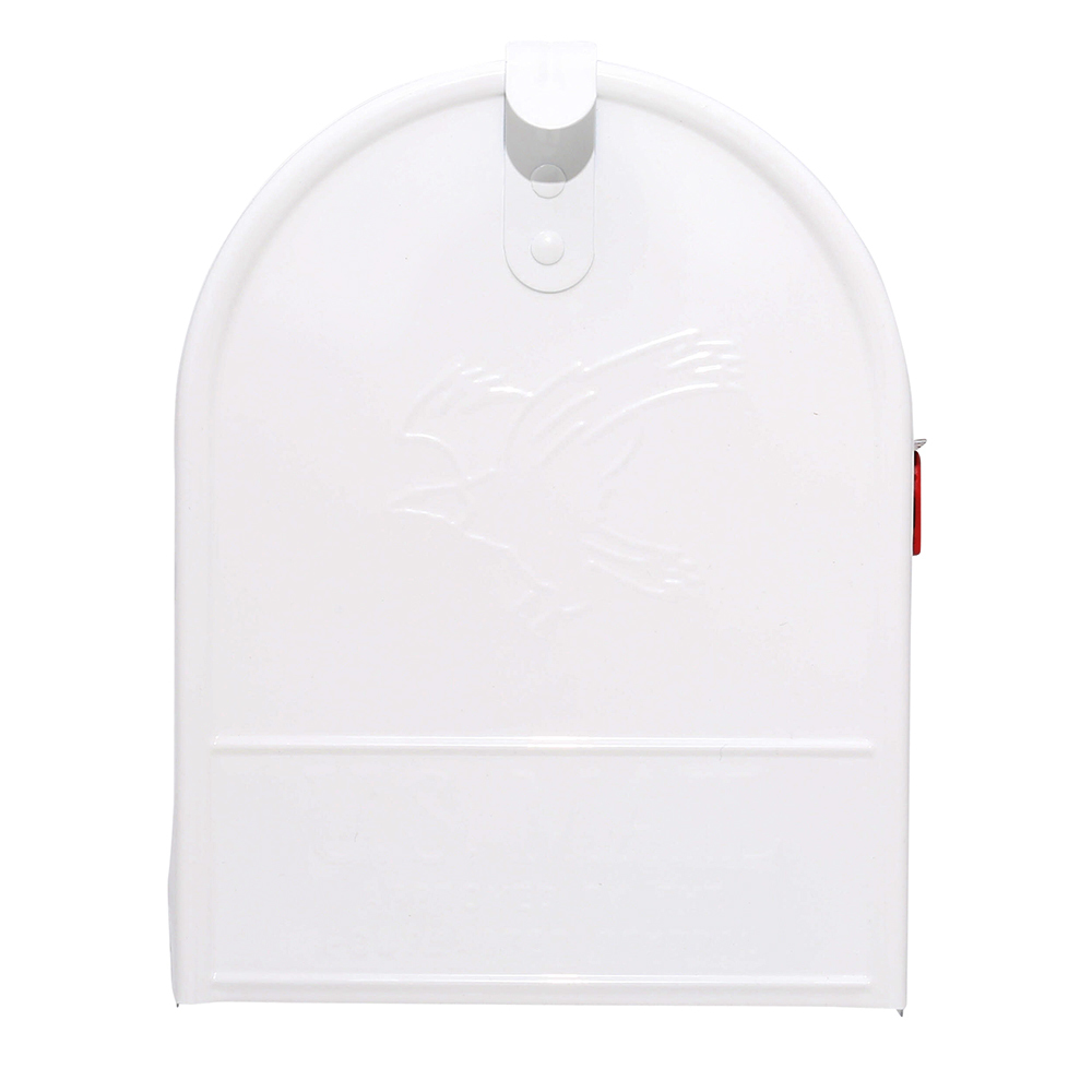 Elite Large Post Mount Mailbox – White | Architectural Mailboxes