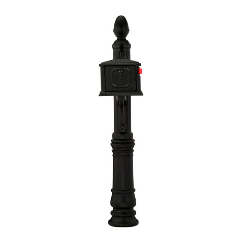 Stratford Mailbox & Post Kit – Black | Architectural Mailboxes