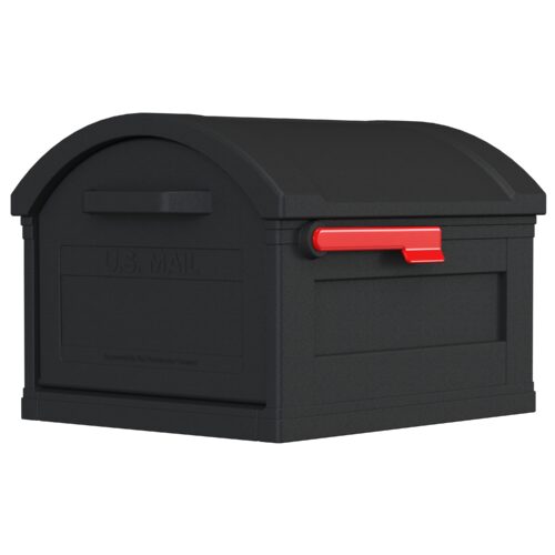 Grand Haven Post Mount Mailbox – Black | Architectural Mailboxes