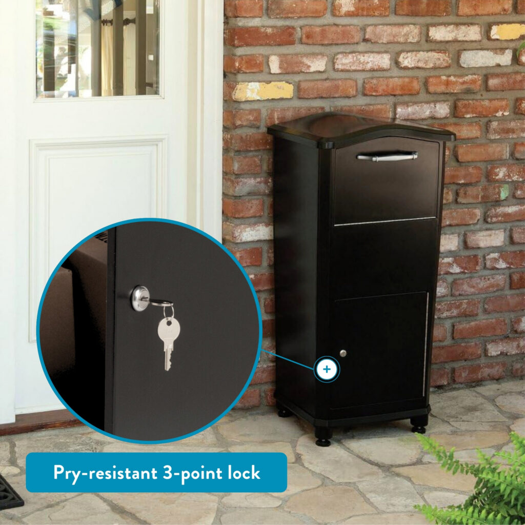 Elephantrunk Locking Package Drop Mailbox - Architectural Mailboxes